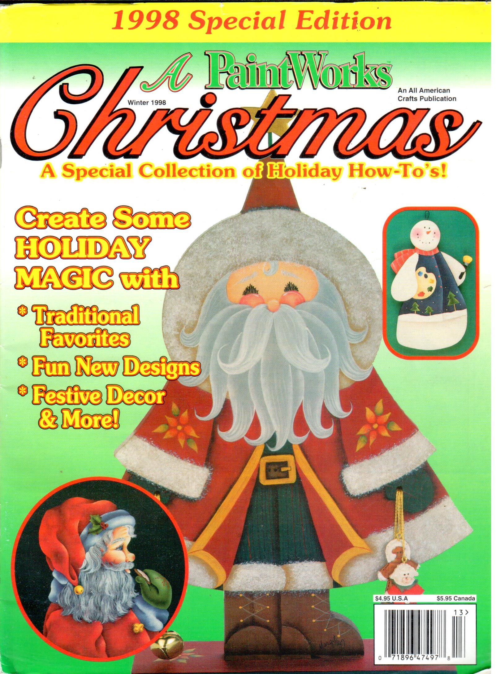 Decorative Painting Bookstore: Paintworks - 1998 Winter - A Paintworks Christmas